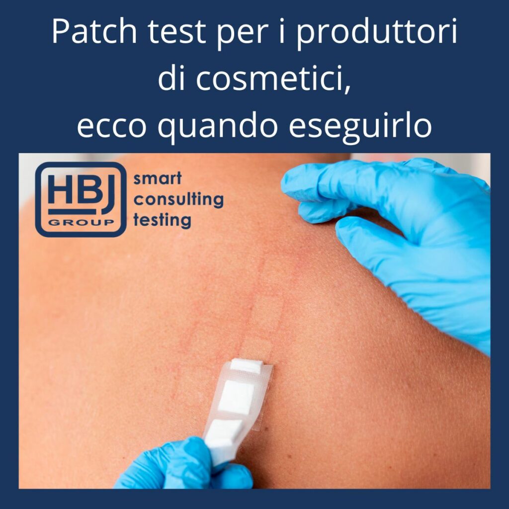 A cosa serve il patch test nel settore cosmetico?